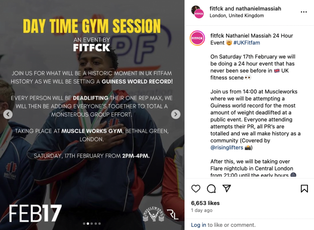 FITFCK Lines Up Guinness World Record Attempt With Nathaniel Massiah ...